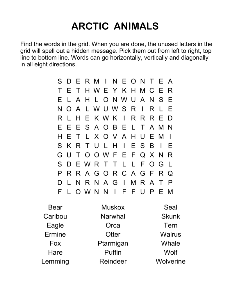 Tuesday Word Search 001 - ForFamilyCaregivers